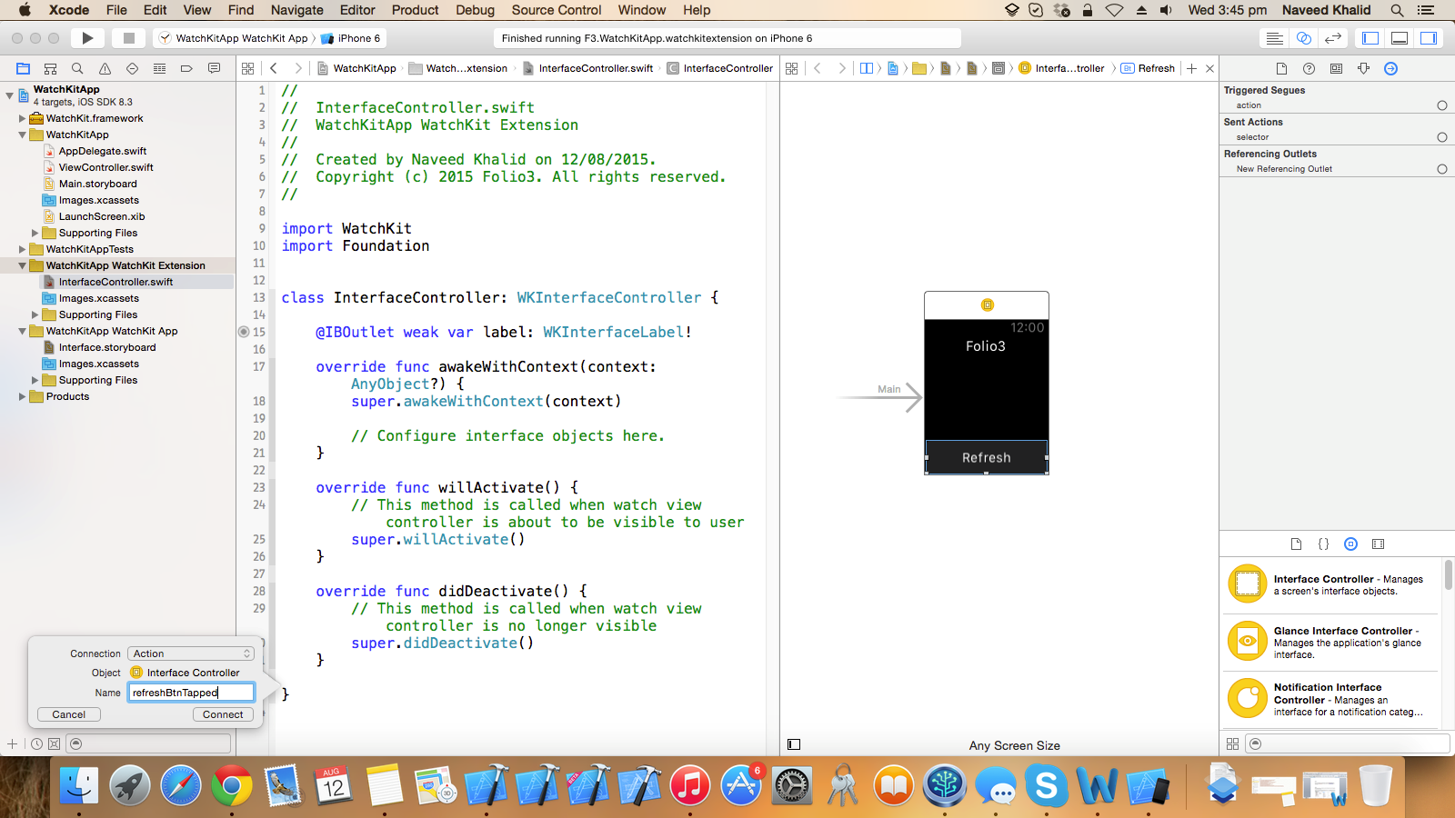 How to Create an Apple Watch App using WatchKit