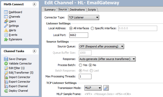 HL7 Integration with Gmail Using Mirth Connect Engine