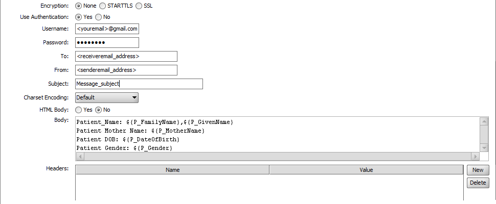 HL7 Integration with Gmail Using Mirth Connect Engine
