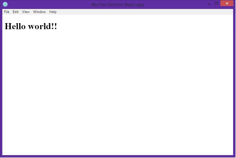 Creating Desktop Application Using React, Electron and NodeJS