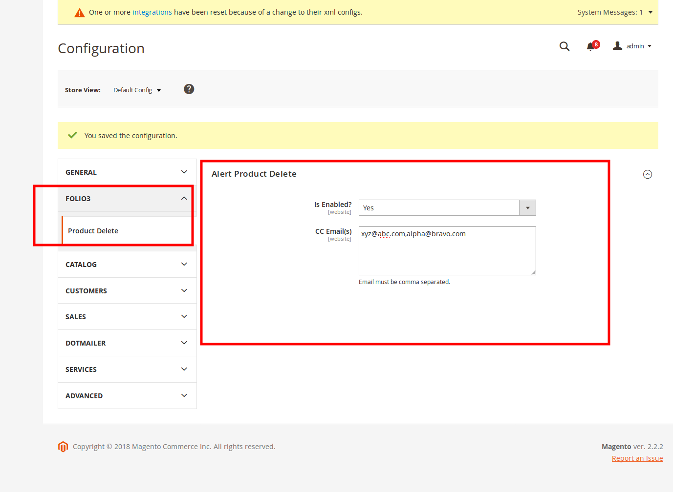 Email Notification Alerts for Product Delete in a Magento 2 Store - folio3